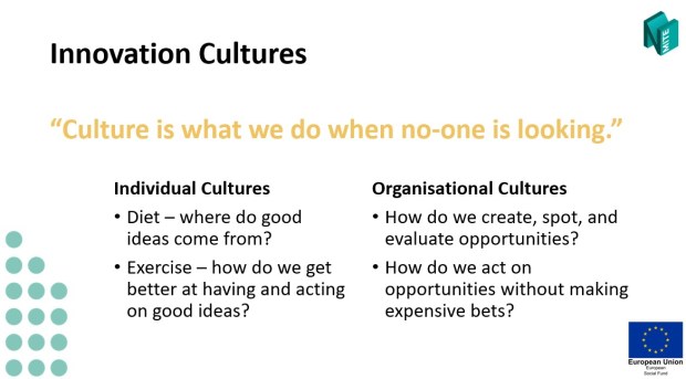 Creating and Sustaining a Culture of Innovation – Dave Jarman